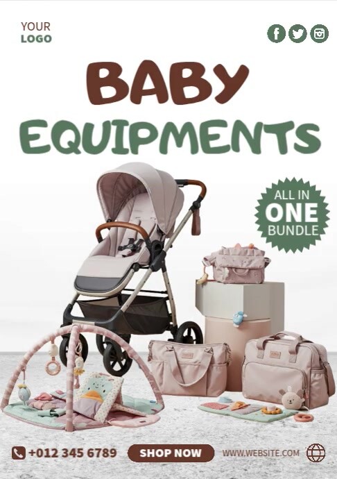 Baby Equipments Offer Template | PosterMyWall