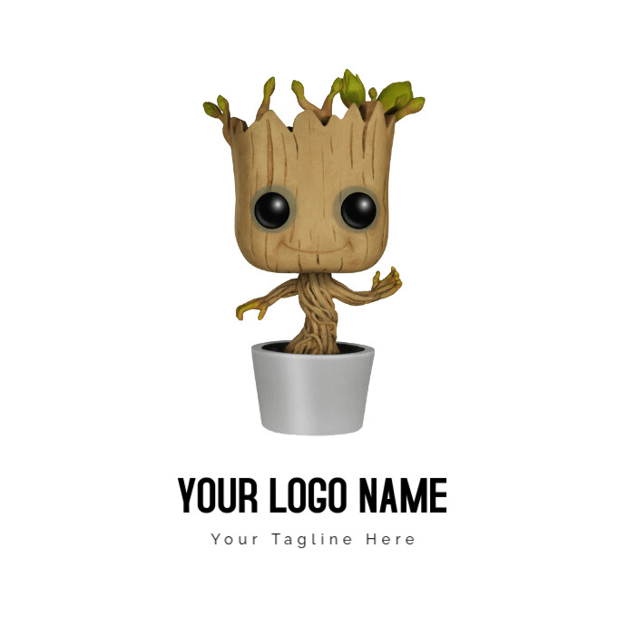 Copy of Baby Groot Star-lord Funko Bobblehead Logo | PosterMyWall