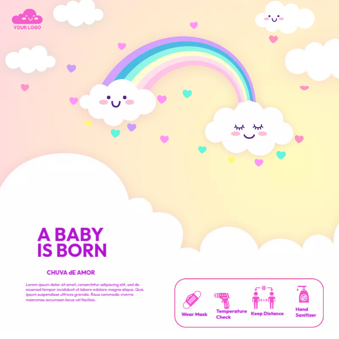 Baby is Born Template | PosterMyWall