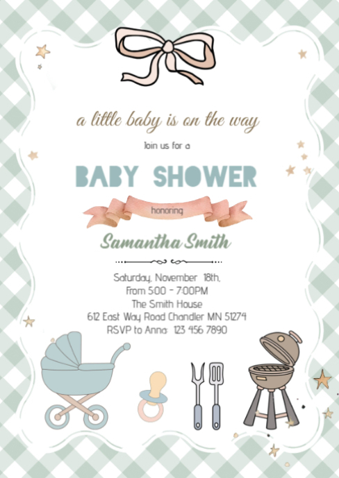 Baby Q Baby Shower Invitation Template | PosterMyWall