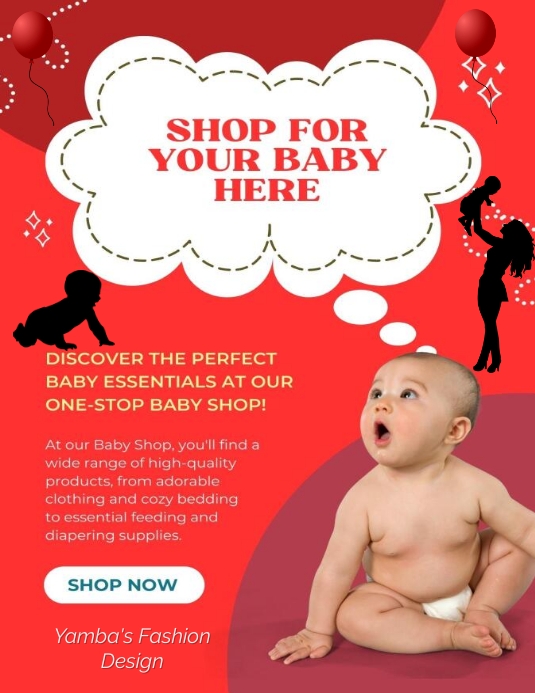 BABY SHOP POSTER Template | PosterMyWall