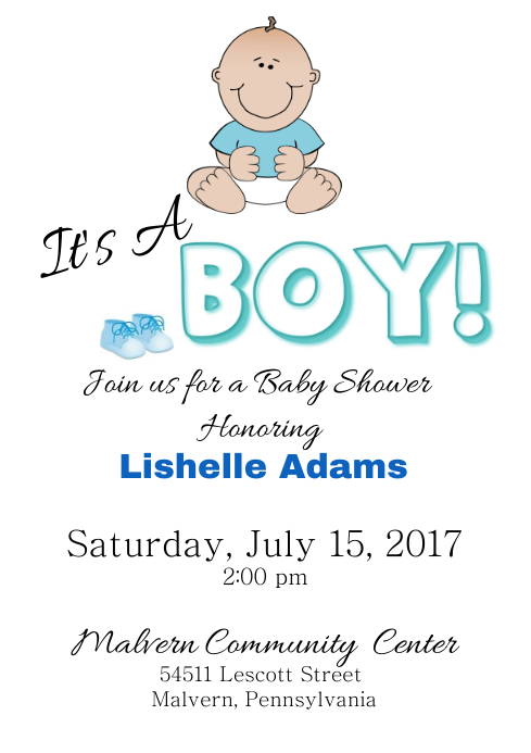 Baby Shower (Boy) Template | PosterMyWall
