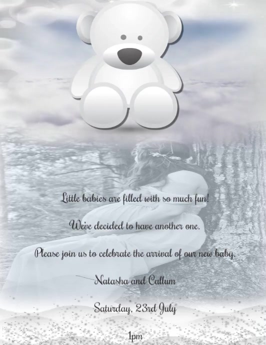 Baby Shower Announcement Template | PosterMyWall