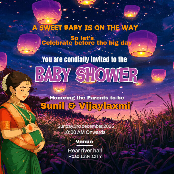 baby shower Template | PosterMyWall