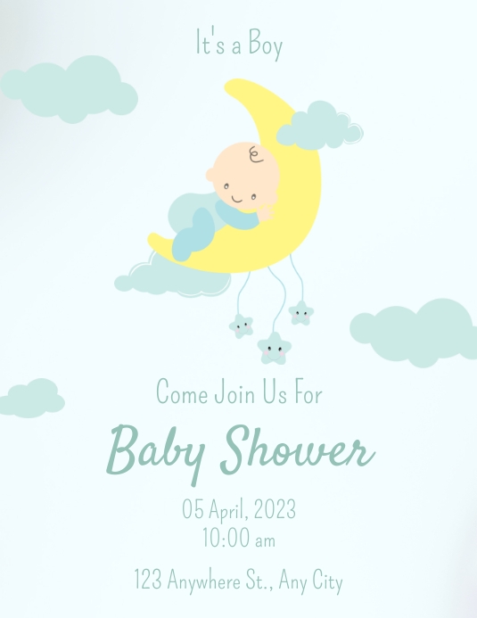 Baby Shower Event Flyer Template | PosterMyWall