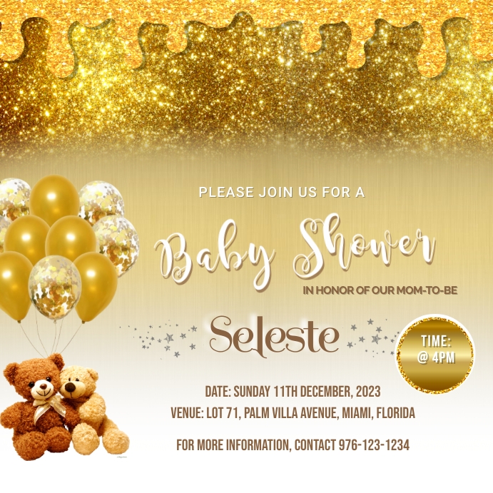 Baby Shower Flyer Template | PosterMyWall