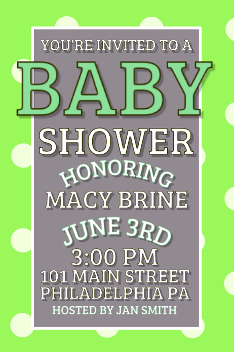 Baby Shower Template | PosterMyWall