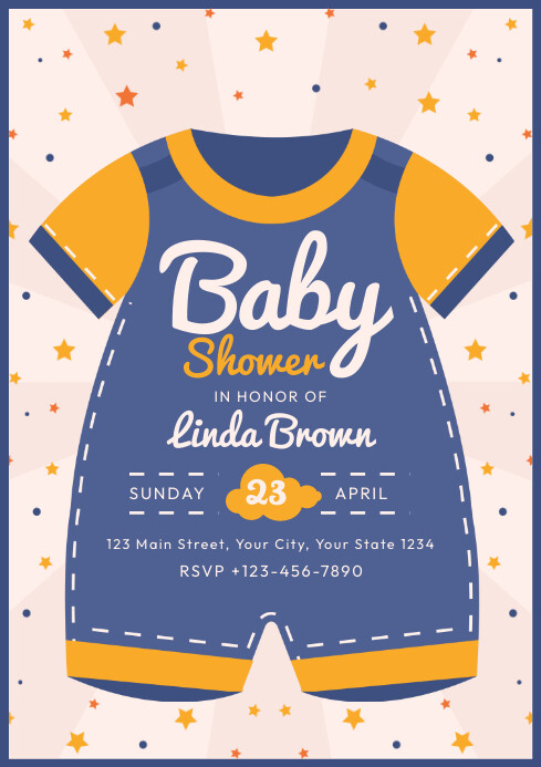 Baby Shower Flyer Template | PosterMyWall