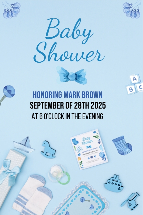 Baby Shower Flyers Template | PosterMyWall