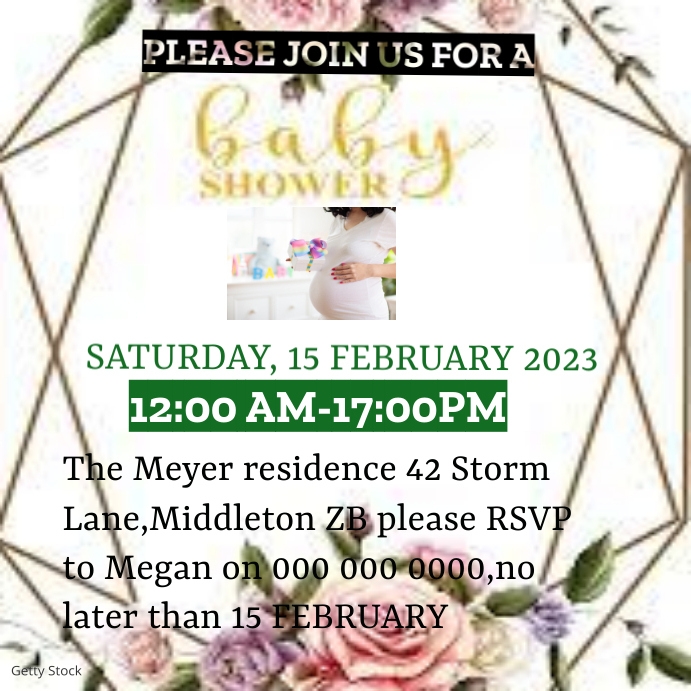 BABY Shower Instagram post Template | PosterMyWall