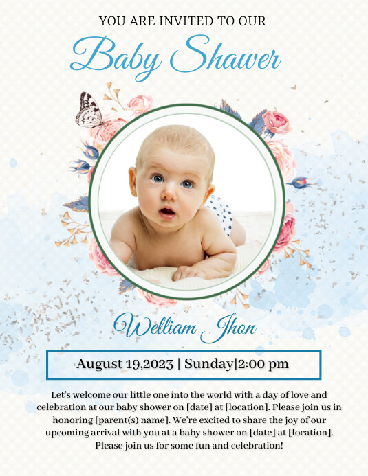 Card Shower Examples Of Letters Baby Born Invitation Card Templates