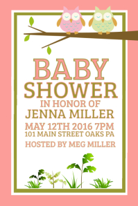 baby Announcement Shower Flyer Template | PosterMyWall