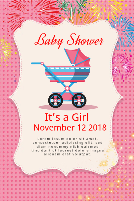 Baby Shower Poster Template | PosterMyWall
