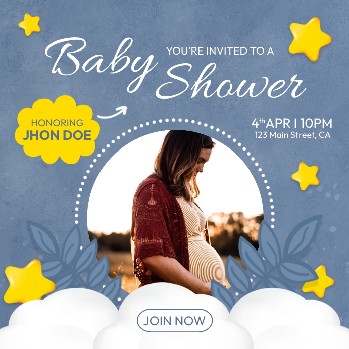 Baby Shower Template | PosterMyWall