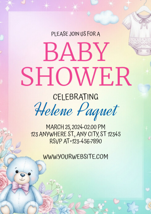 Baby Shower Template | PosterMyWall
