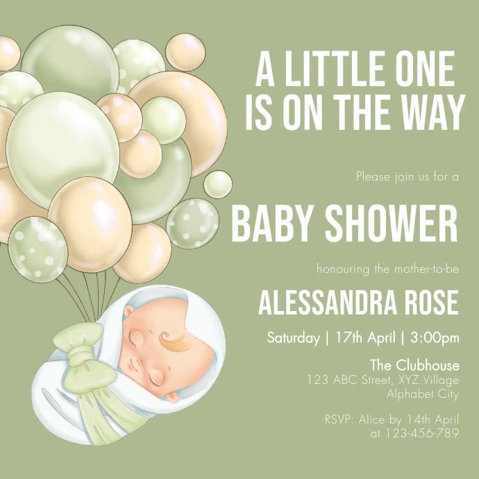 Modern Baby Shower Templates