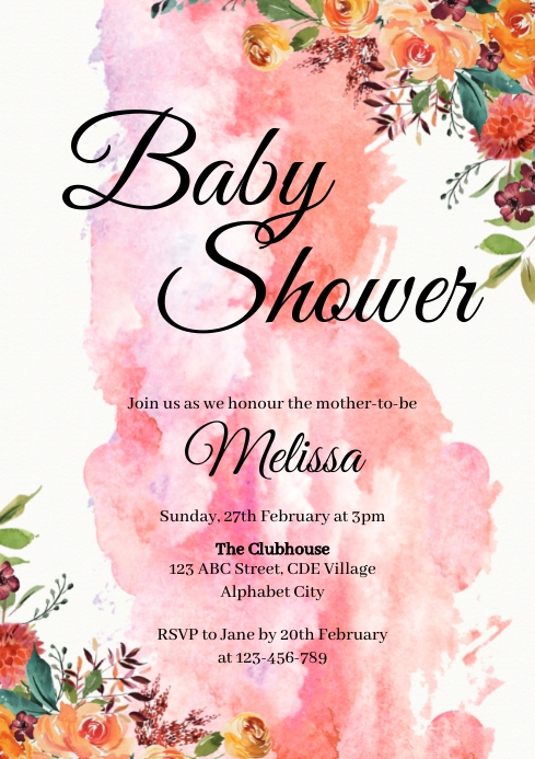 Baby Shower Template | PosterMyWall