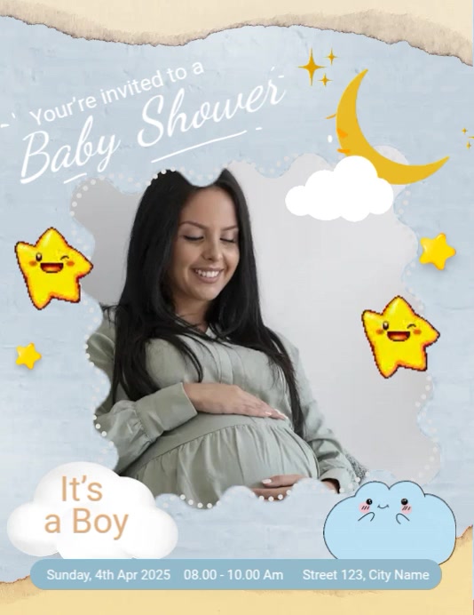 Plantilla de Baby Shower Video Ads | PosterMyWall