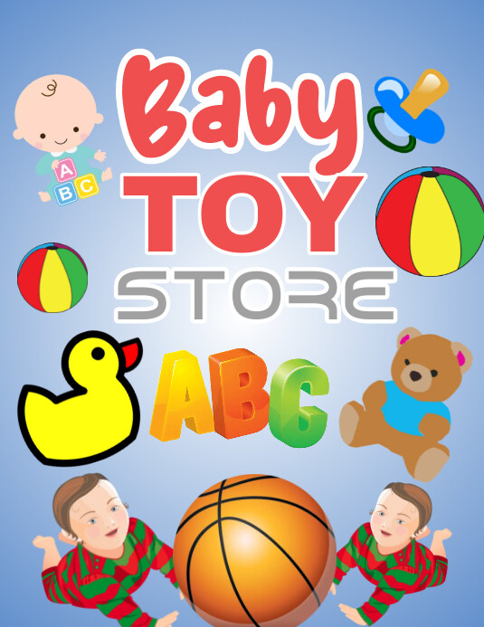 Copy of Baby toy store flyer template | PosterMyWall