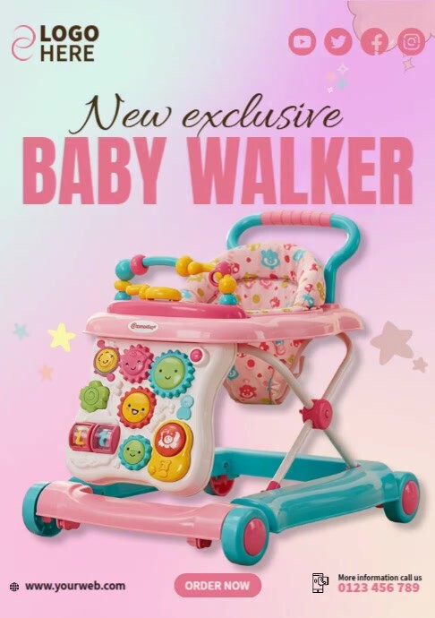 Baby Walker Ads Template | PosterMyWall