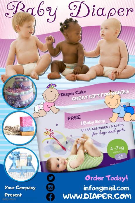 babydiaper1 Template | PosterMyWall