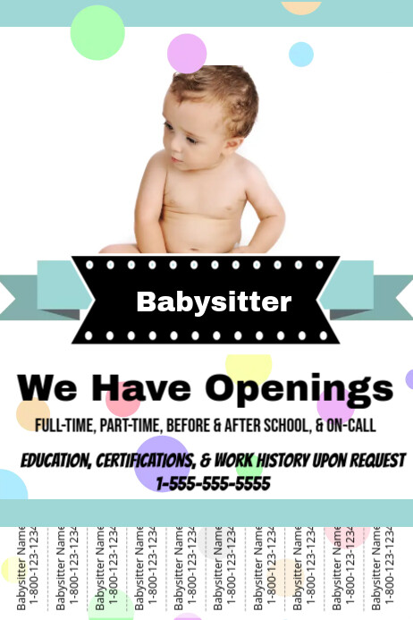 Babysitter Template | PosterMyWall