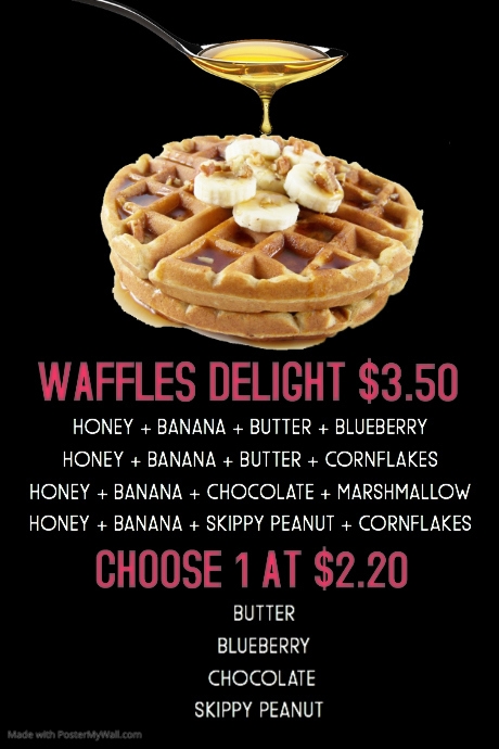 Copy of WAFFLE | PosterMyWall