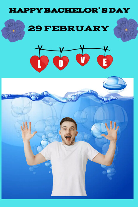 BACHELOR'S DAY POSTER Template | PosterMyWall