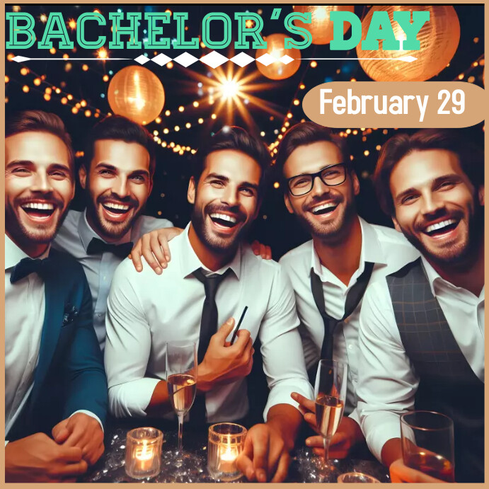Bachelor's day template | PosterMyWall