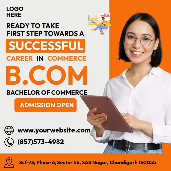 Copy of Bachelor of Commerce Ads | PosterMyWall