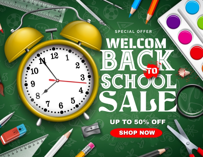 back 2 school flyer poster Template | PosterMyWall