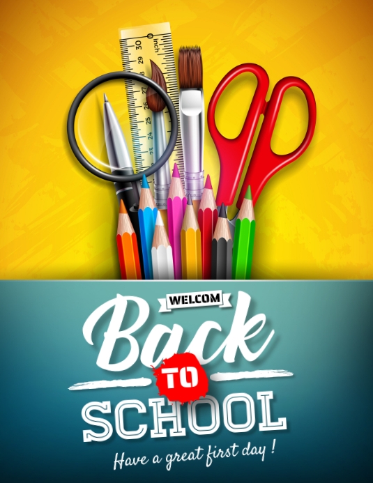 back 2 school flyer poster Template | PosterMyWall