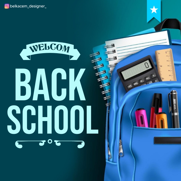 back 2 school instagram post Template | PosterMyWall