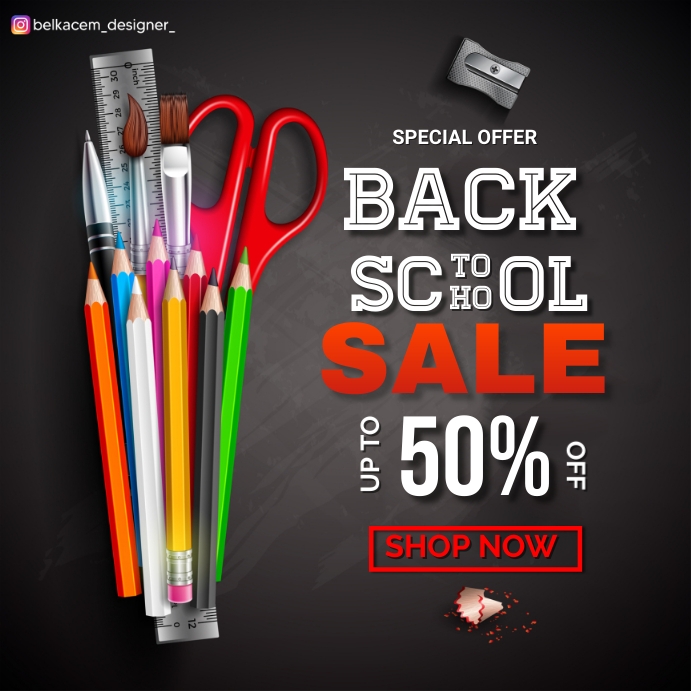 back 2 school instagram post Template | PosterMyWall