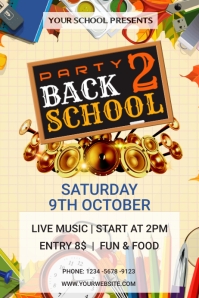 Back 2 School Poster Template | PosterMyWall