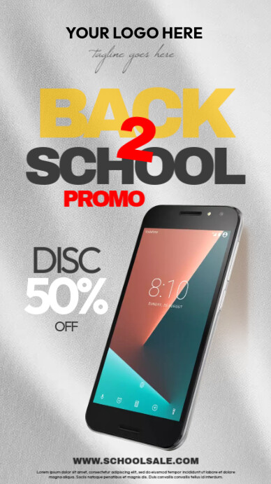 Back 2 School Promo Gadget Template | PosterMyWall