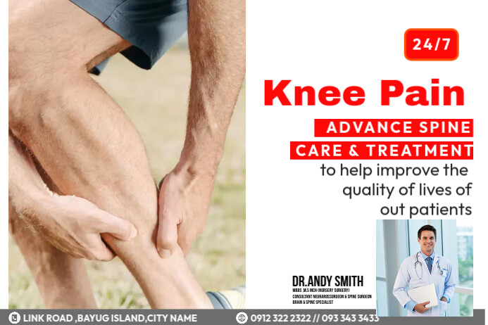 Back Knee Treatment Template | PosterMyWall