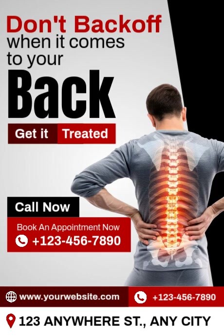 Copy of Back Pain Ads | PosterMyWall