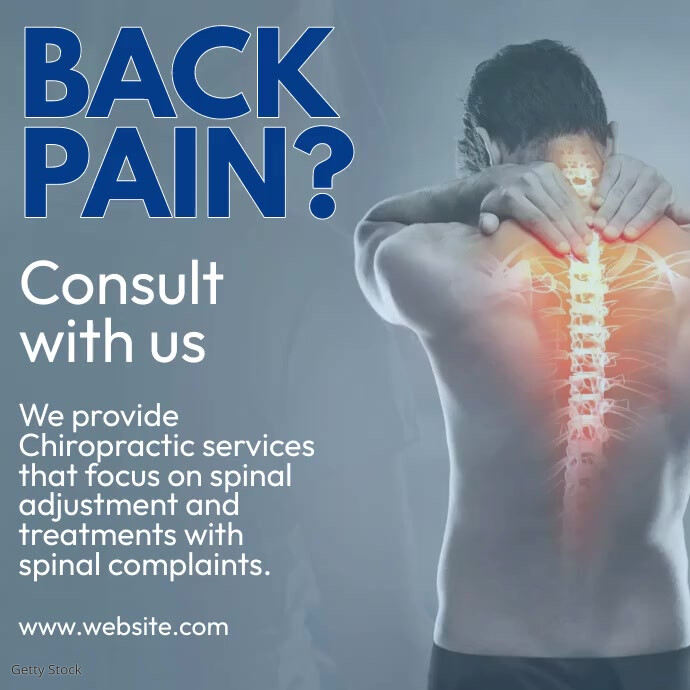Back Pain Ads Template | PosterMyWall