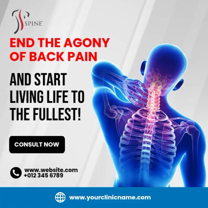 Back Pain Appointment Flyer Template | PosterMyWall