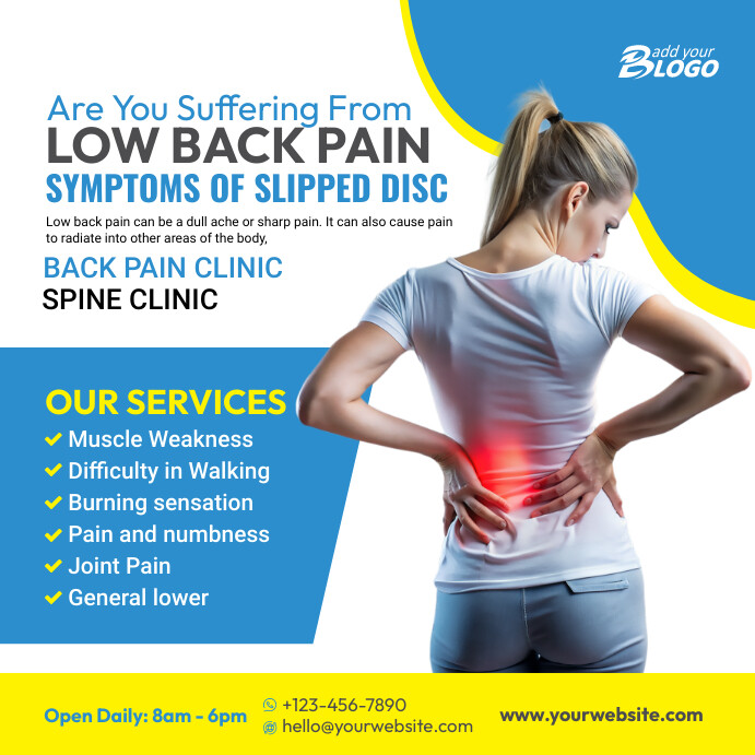 Copy of Back Pain Instagram Post | PosterMyWall