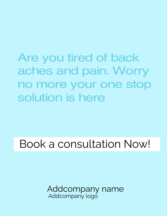 back pain template | PosterMyWall