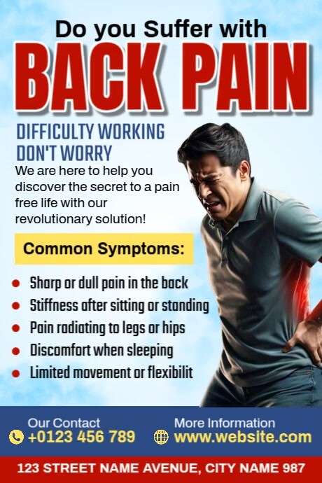 Back Pain Template | PosterMyWall