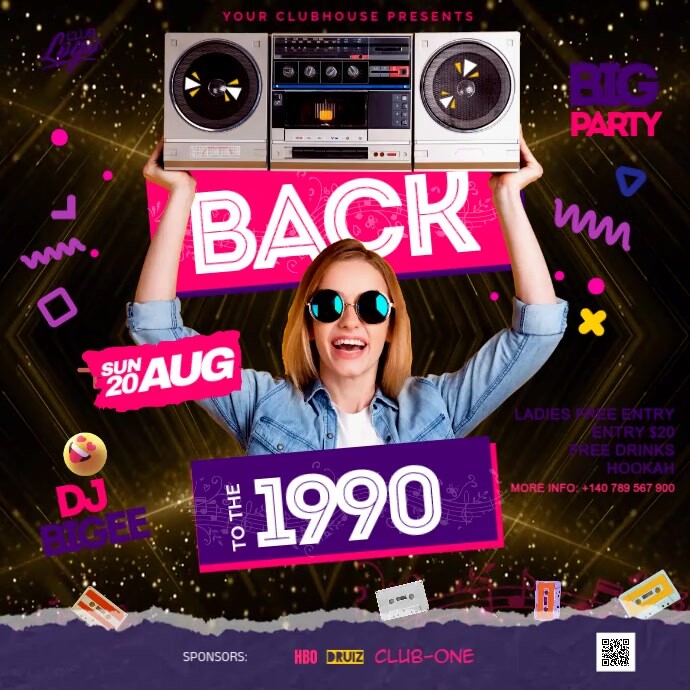 back party Template | PosterMyWall