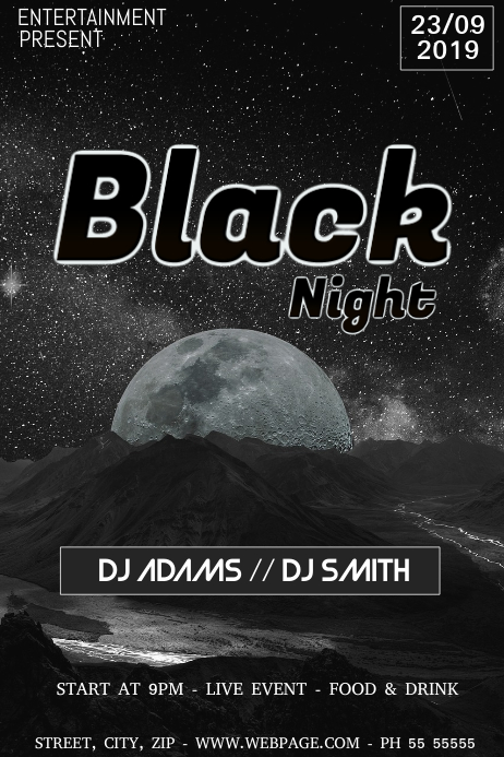 Copy of Back party night flyer template | PosterMyWall