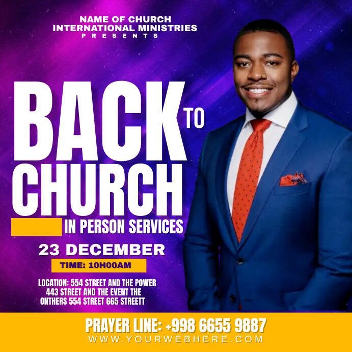 back to church Template | PosterMyWall