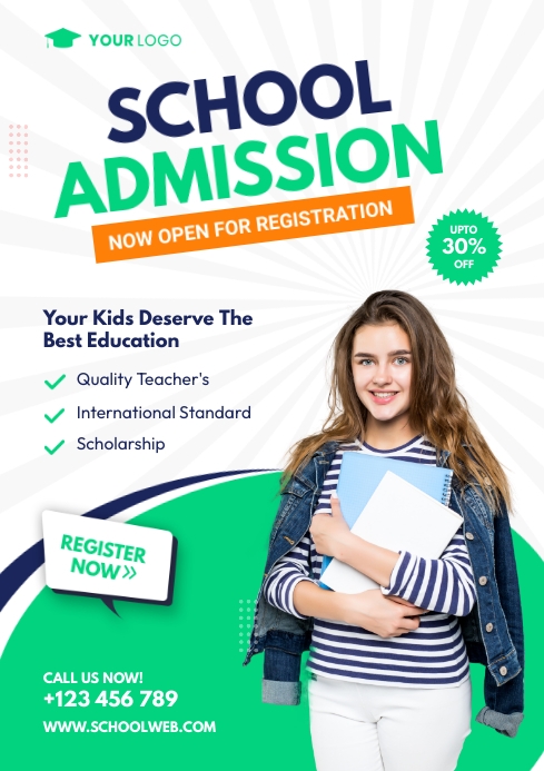 Copy of Back to school, School admission Flyer | PosterMyWall