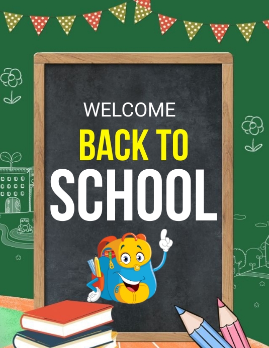 back to school, welcome back to school Template | PosterMyWall