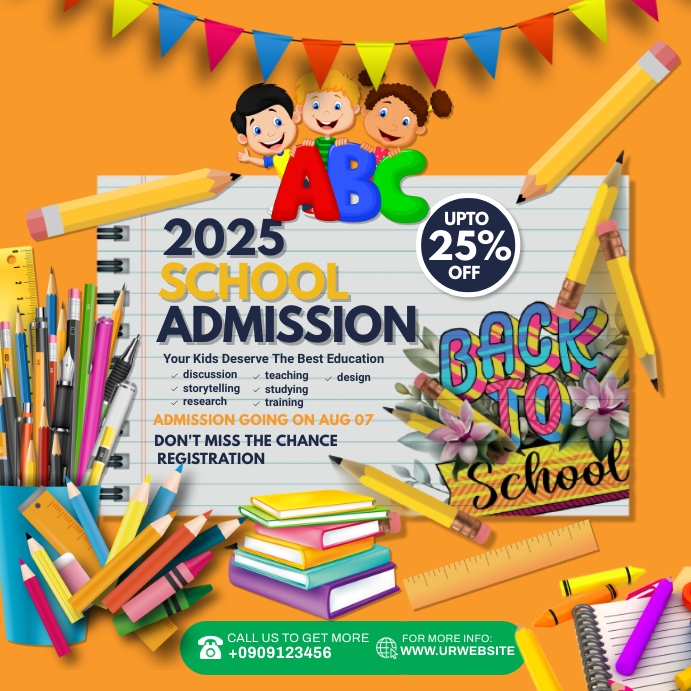 Plantilla de BACK TO SCHOOL .E | PosterMyWall