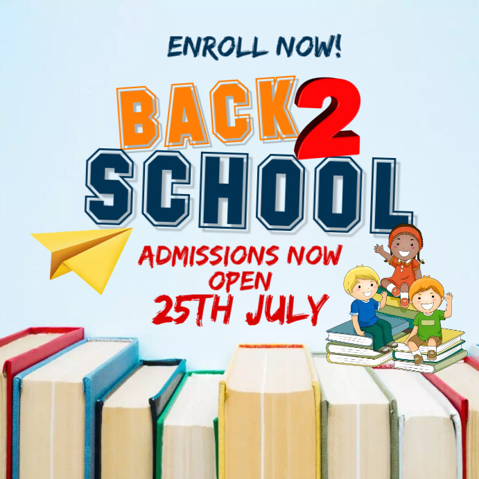 Plantilla de BACK TO SCHOOL .E | PosterMyWall